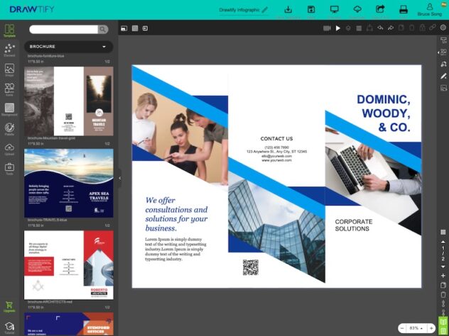 Free Brochure Maker – DRAWTIFY