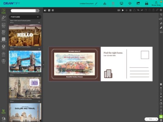 Free Postcard Maker Online | Postcard Template Design | Drawtify