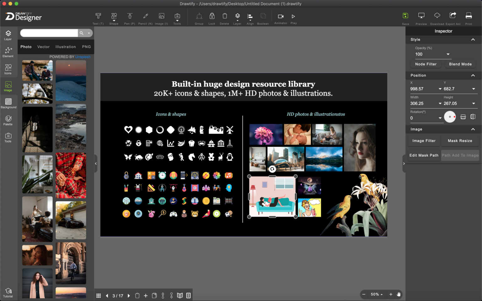 Powerful Cross-Platform Graphic Design App｜Drawtify