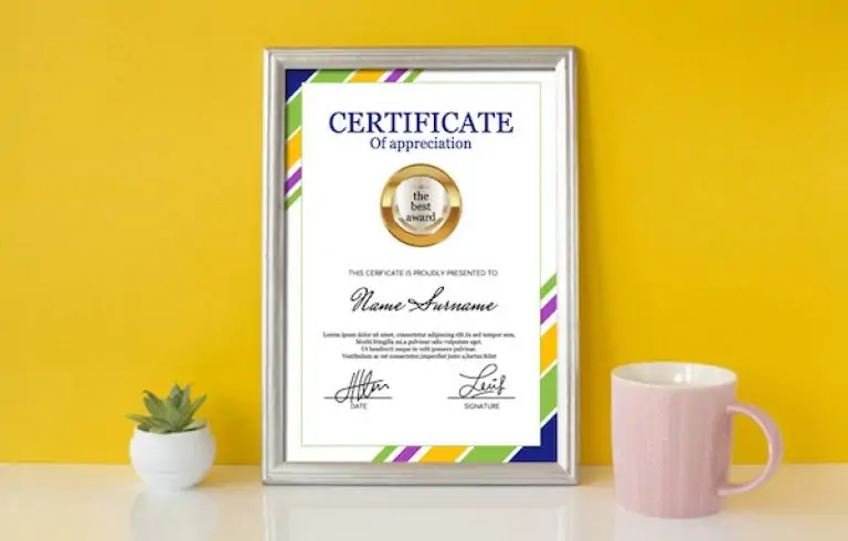 Free Certificate Maker Online | Certificate Design Template | Drawtify