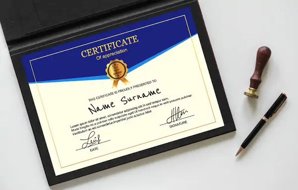 Free Certificate Maker Online | Certificate Design Template | Drawtify