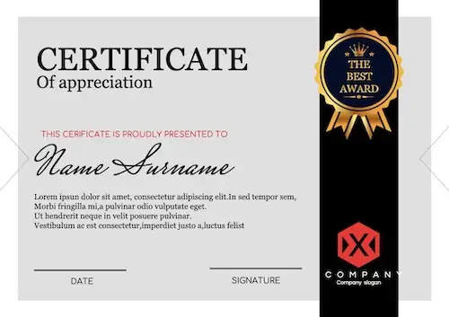 Free Certificate Maker Online | Certificate Design Template | Drawtify