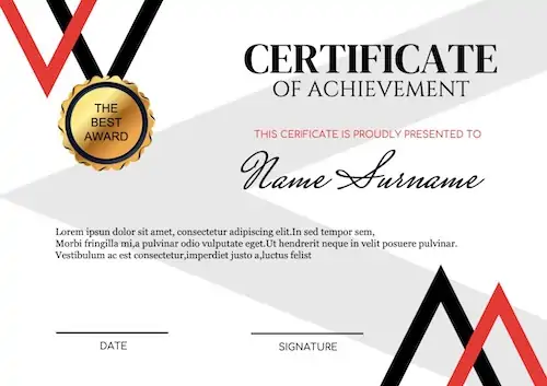 Free Certificate Maker Online | Certificate Design Template | Drawtify